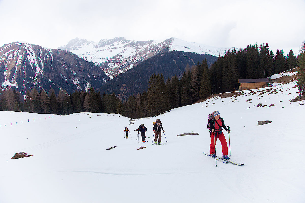 Skitourenverhältnisse Zillertaler Alpen - Lange Wand-Kar, Hauserspitze