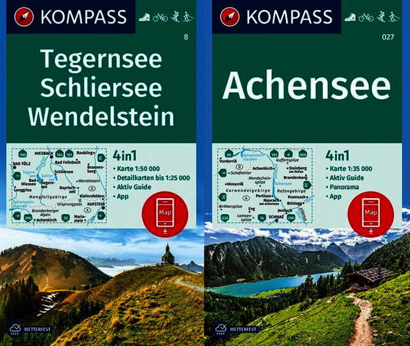 Wanderkarten, topografische Karten